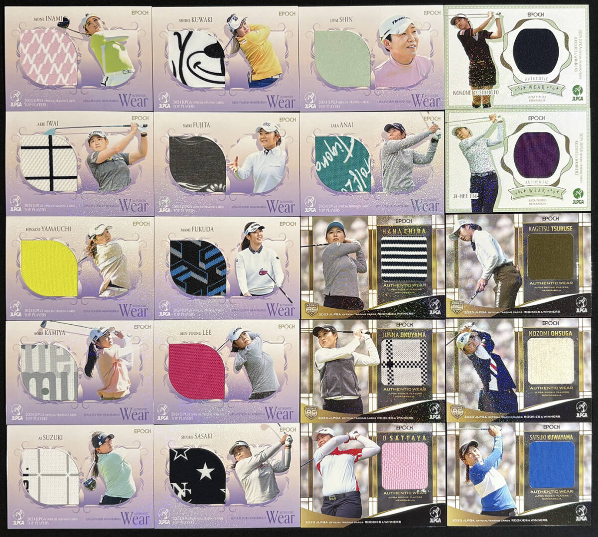 Yahoo!オークション - (Y75)EPOCH JLPGA 女子プロゴルフ ウエアカード2...