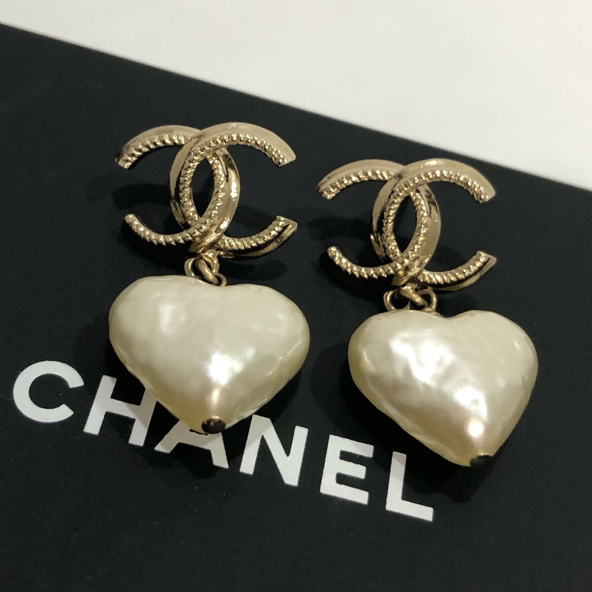 Yahoo!オークション - シャネル パール ピアス B22C ココマーク (管WX9...