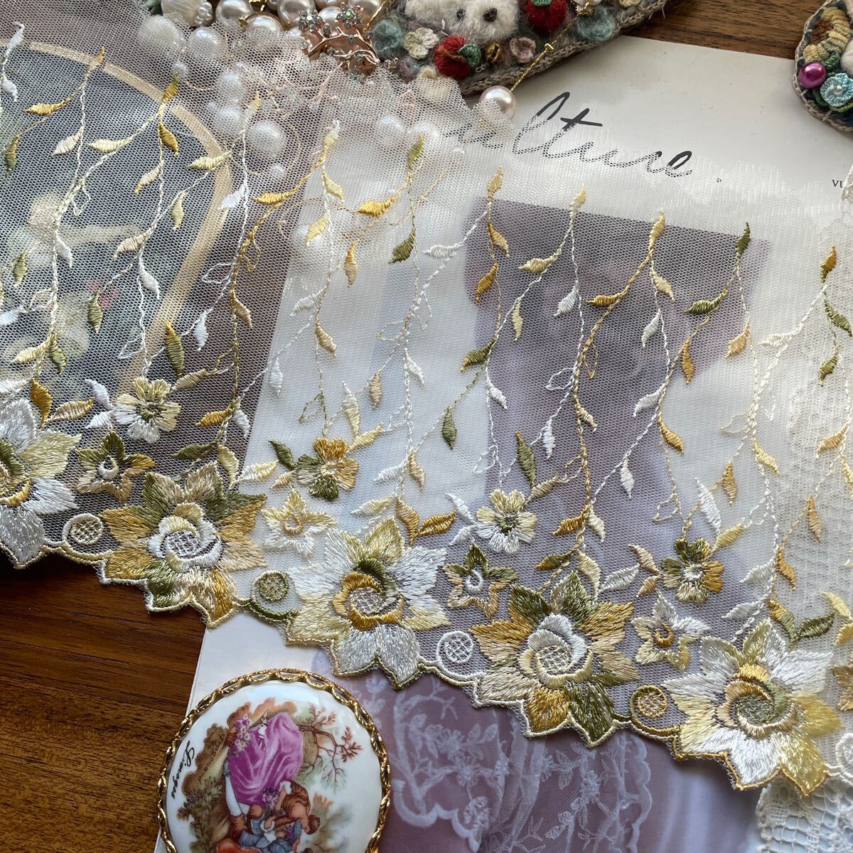 Yahoo!オークション - 1m チュールレース P4-19