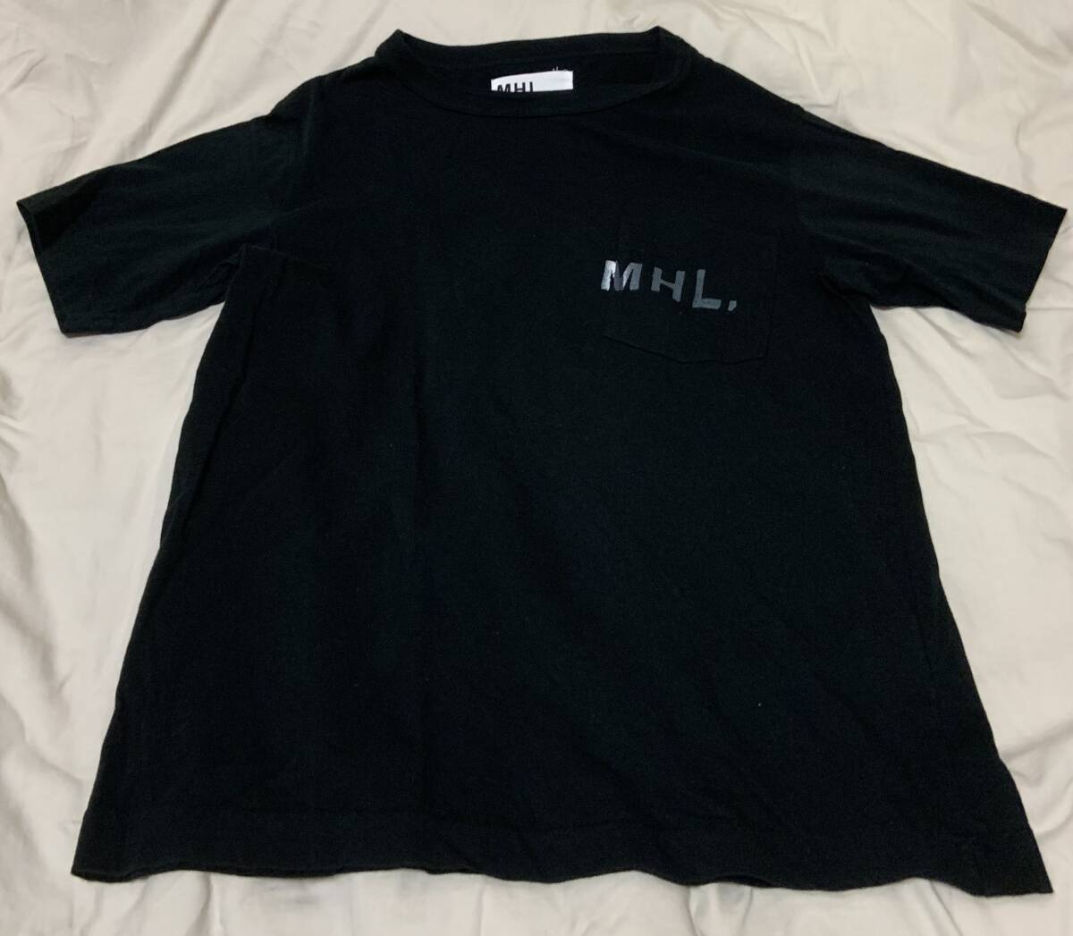 Yahoo!オークション - MHL MARGARET HOWELL 定番 ロゴ・プリント 胸ポ...