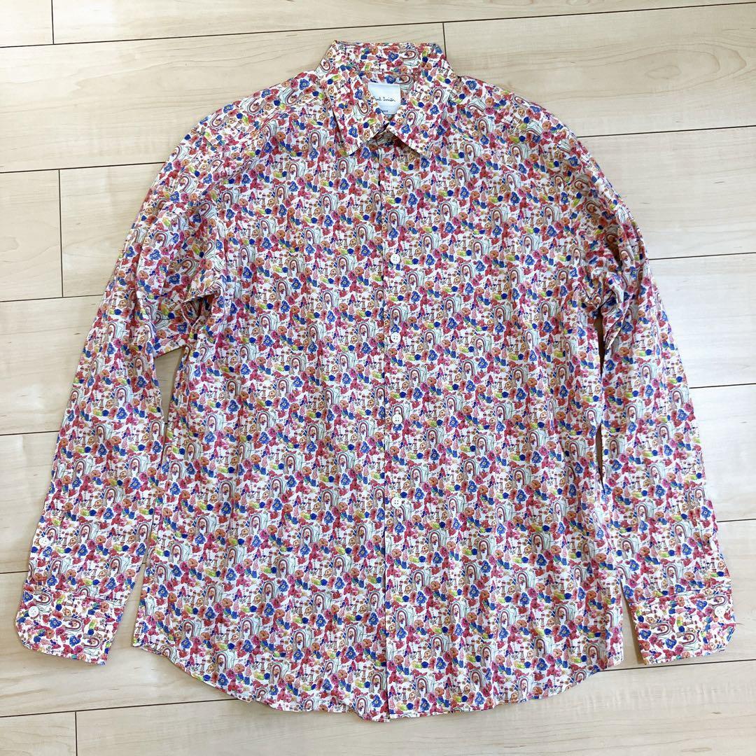 現行ボックスタグ Paul Smith ポールスミス 花柄プリント 長袖 現行ボックスタグ Paul Smith ポールスミス 花柄プリント 長袖
