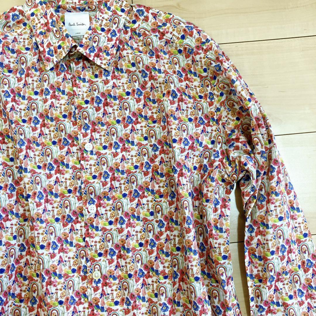 現行ボックスタグ Paul Smith ポールスミス 花柄プリント 長袖 現行ボックスタグ Paul Smith ポールスミス 花柄プリント 長袖