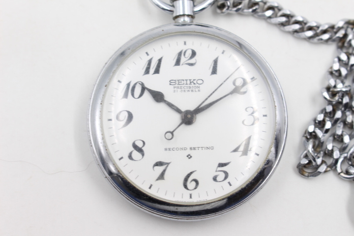 ト福】☆ SEIKO セイコー 懐中時計 SECOND SETTING PRECISION ト福】☆ SEIKO セイコー 懐中時計 SECOND SETTING PRECISION
