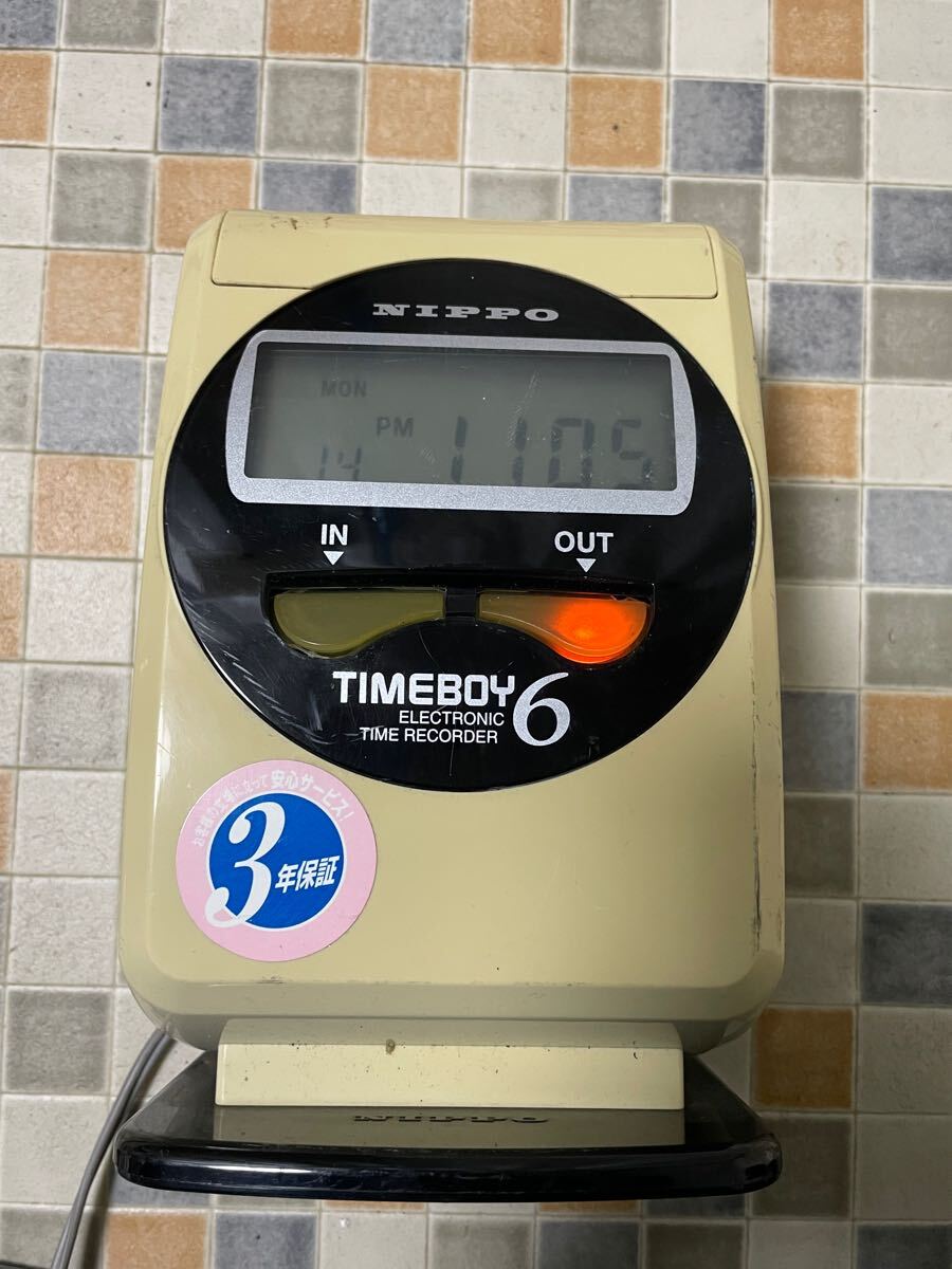 Yahoo!オークション - NIPPO TIMEBOY 6 電子タイムレコーダー
