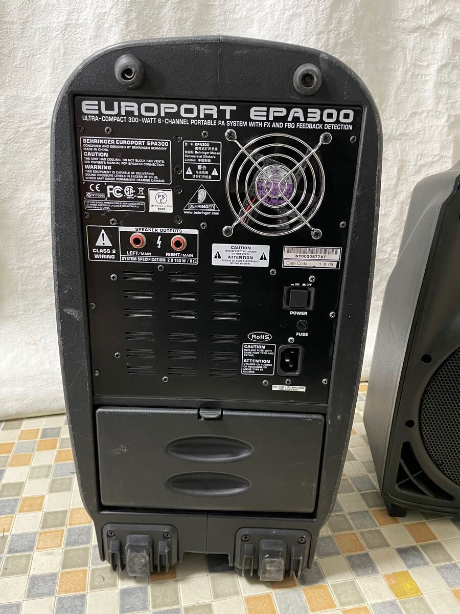Yahoo!オークション - BEHRINGER ベリンガー 簡易PAセット EPA300 中古...