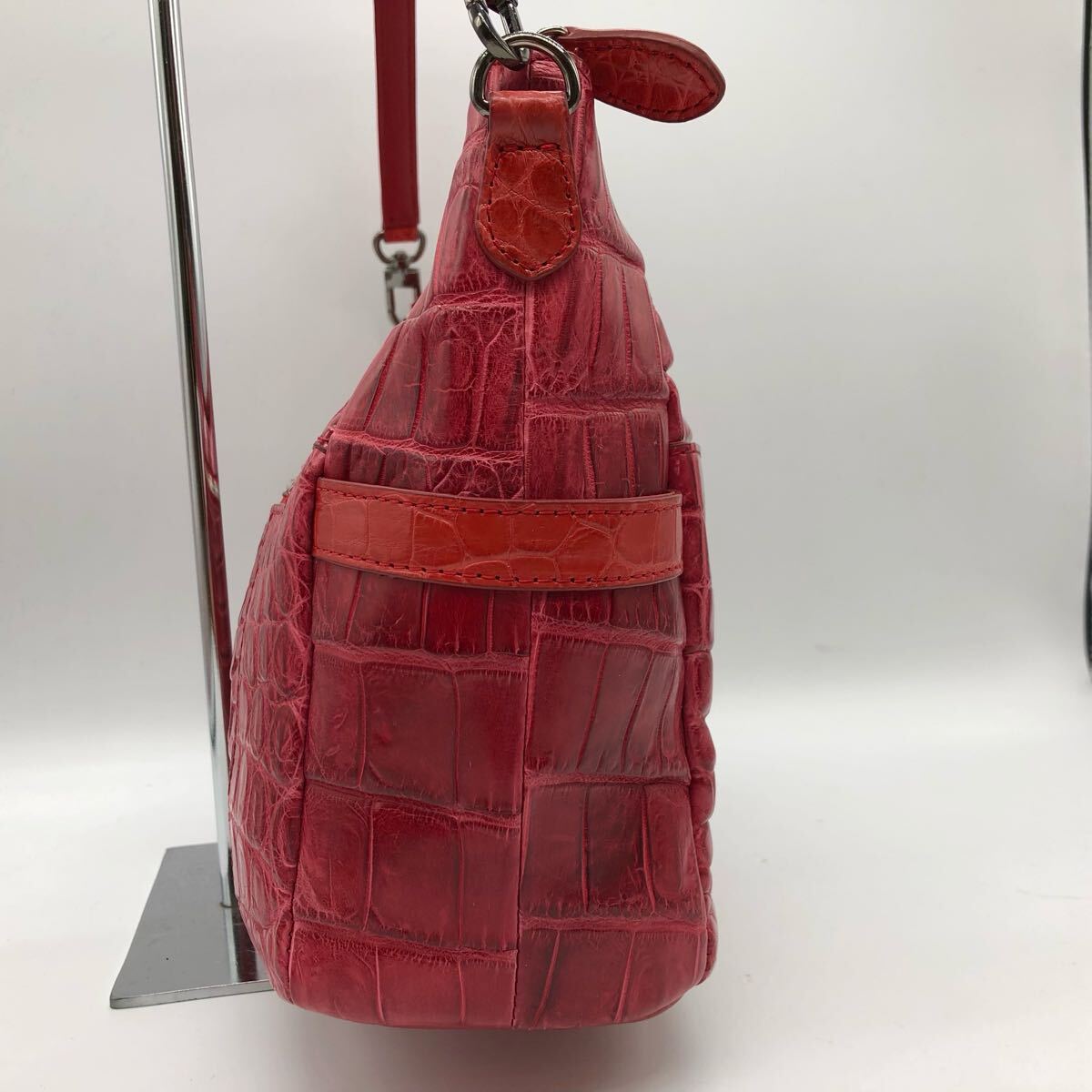 本物!リアルクロコダイル 2way ショルダーバッグ ハンドバッグ 本物!リアルクロコダイル 2way ショルダーバッグ ハンドバッグ