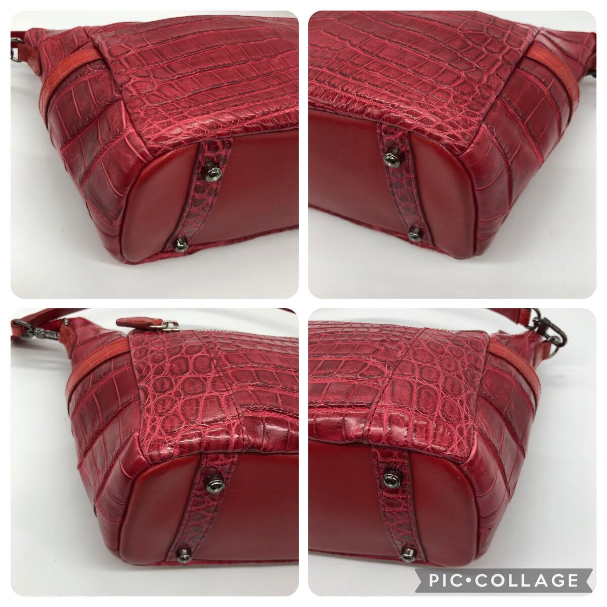 本物!リアルクロコダイル 2way ショルダーバッグ ハンドバッグ 本物!リアルクロコダイル 2way ショルダーバッグ ハンドバッグ