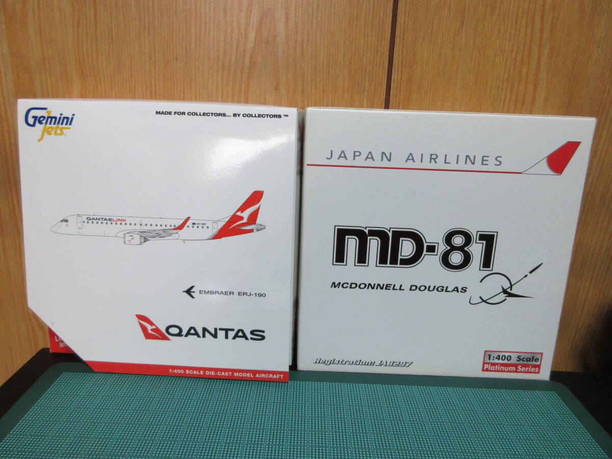 Yahoo!オークション - JAL MD-81 Phoenix & QANTAS ERJ-190 Gemini Jet...