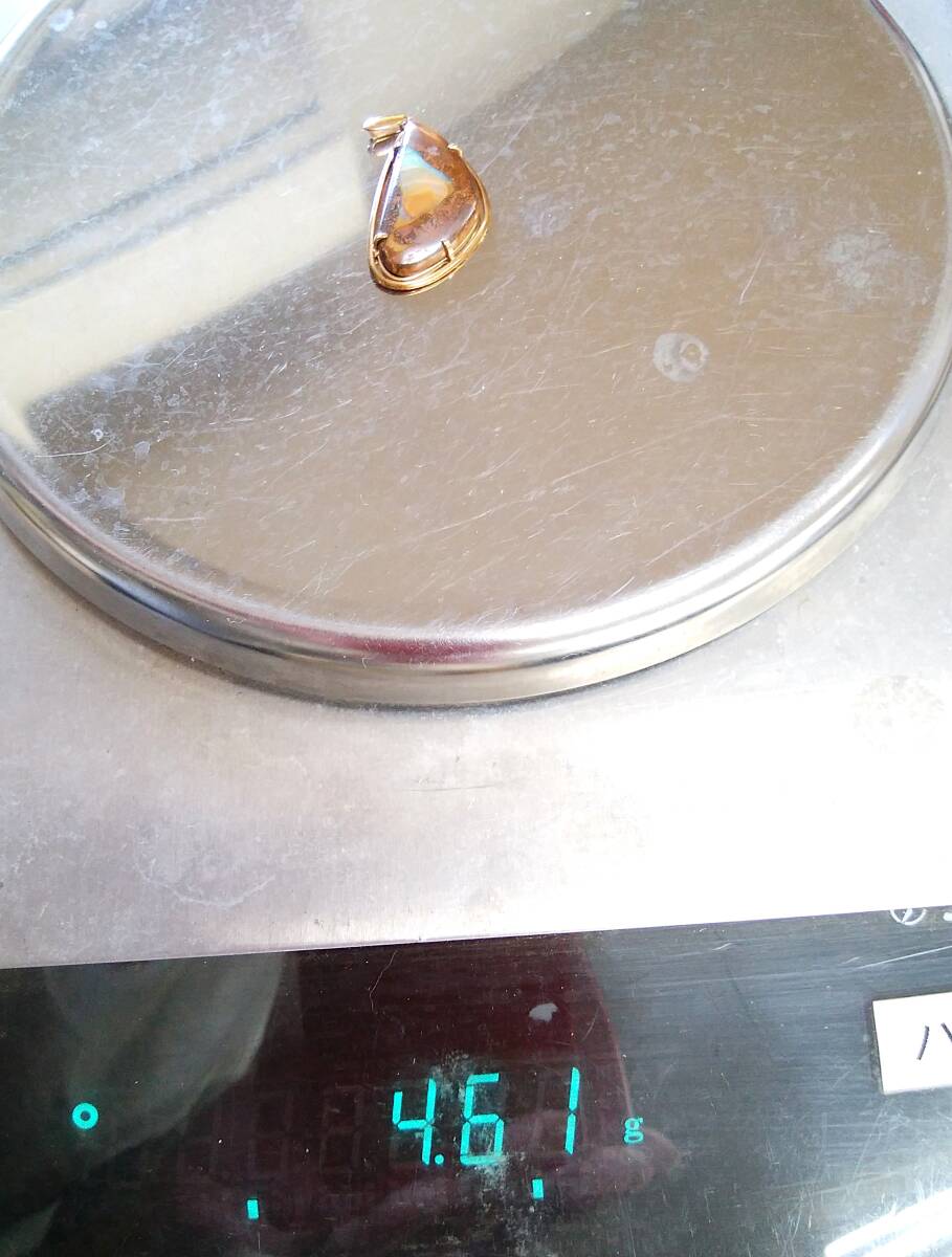 Yahoo!オークション - U4 ボルダーオパール ペンダントトップ K18 18...