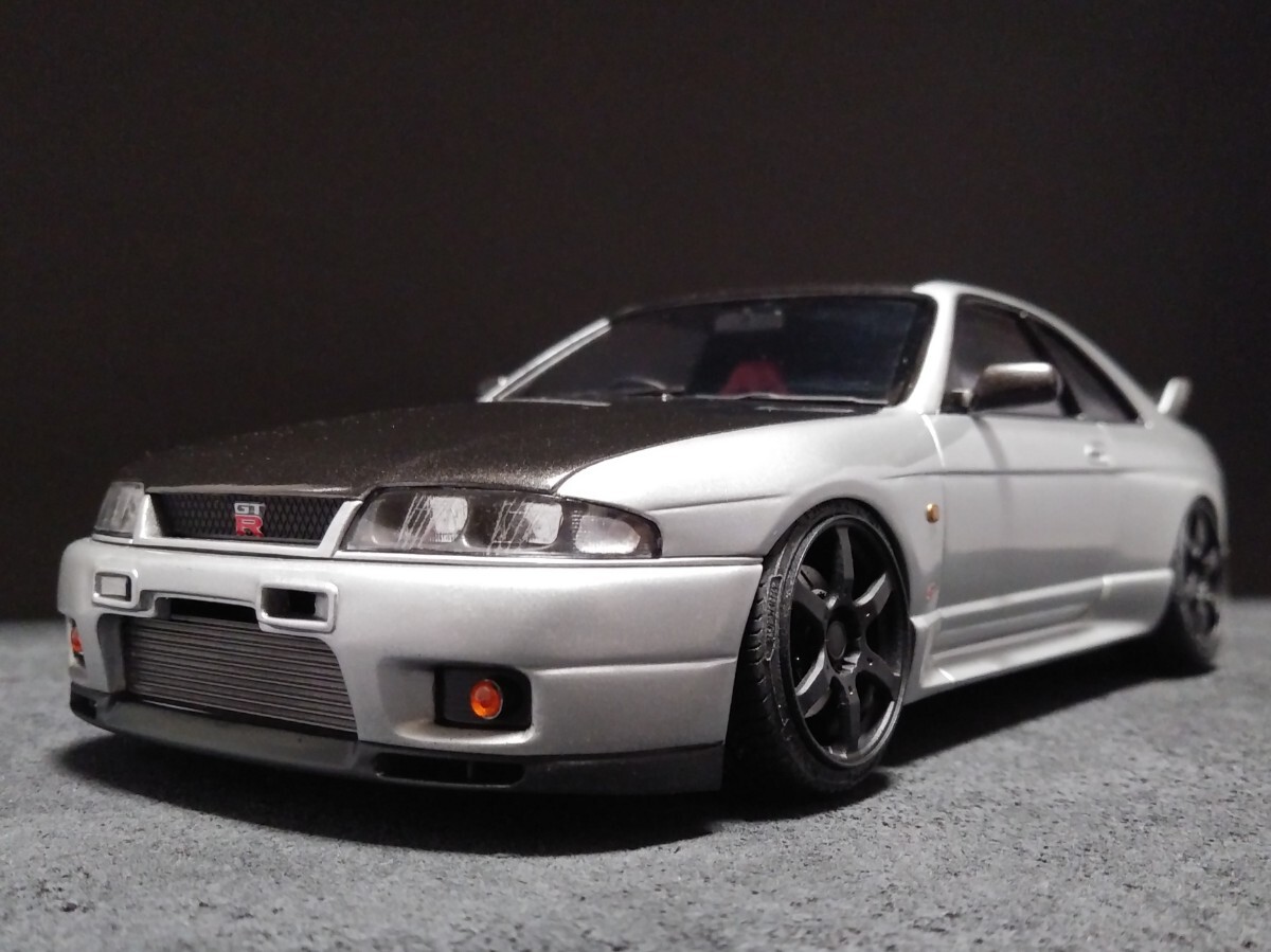 Yahoo!オークション - フジミ 1/24 R33 スカイライン GT-R 湾岸 塗装完...