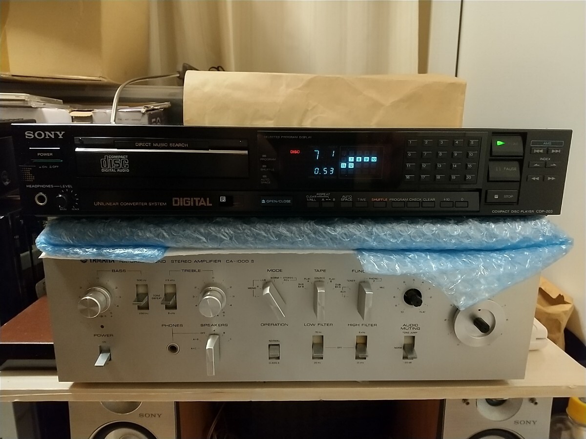 Yahoo!オークション - 【動作品】ソニー製 CDP-203リモコン付き