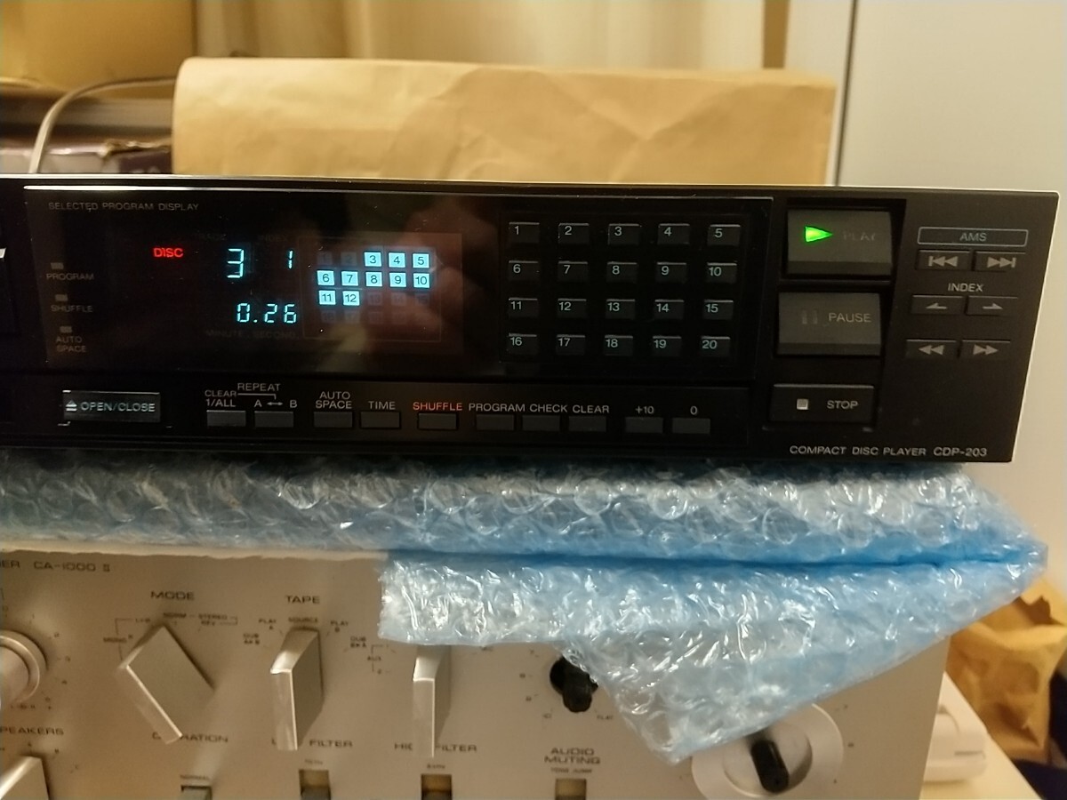 Yahoo!オークション - 【動作品】ソニー製 CDP-203リモコン付き