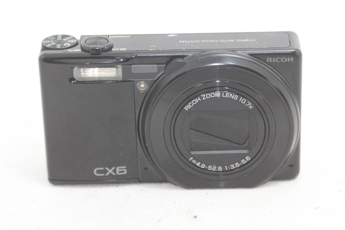 Yahoo!オークション - ア-1696 RICOH デジタルカメラ CX6ブラック CX6-...