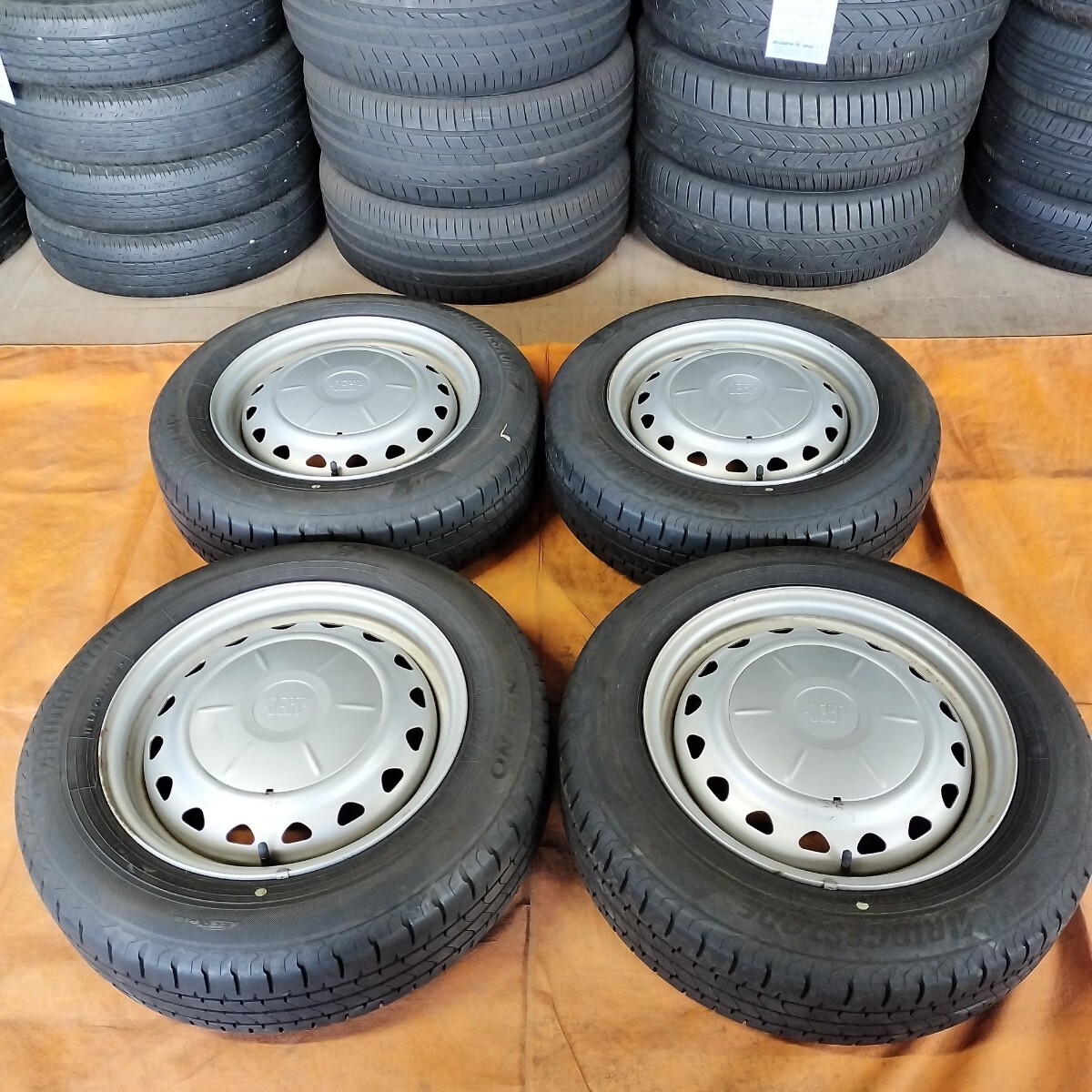 Yahoo!オークション - 【G0430】15インチスチールホイール ノーマルタ...