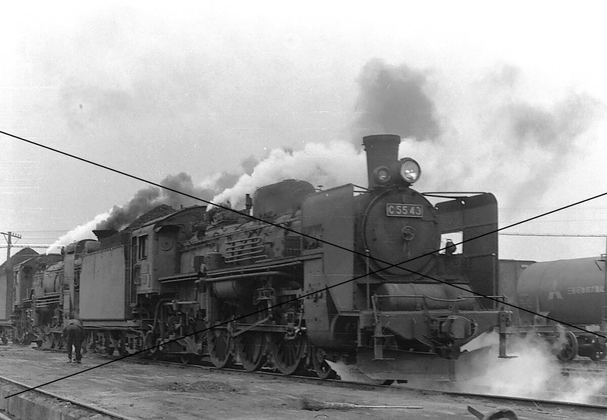 Yahoo!オークション - 非公式側 C55-43〔旭〕レア№＝昭和40年代のSLモ...