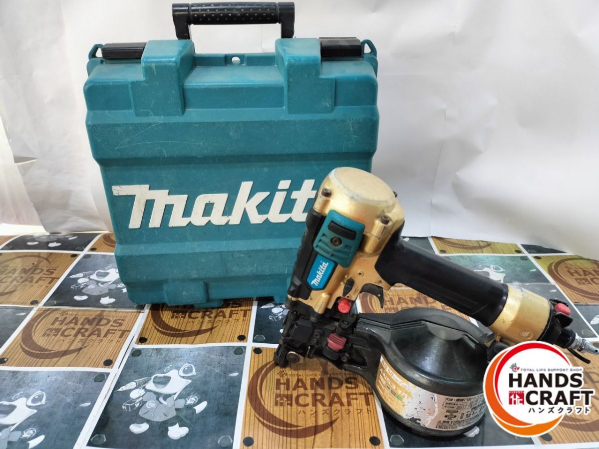Yahoo!オークション - マキタ makita AN533H 高圧釘打機 50mm ケー...