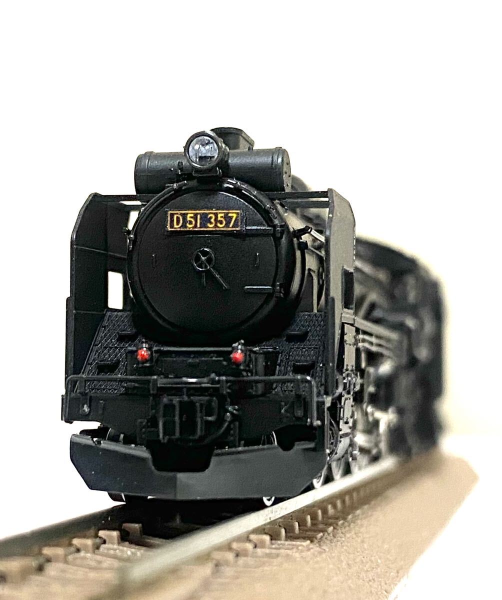 Yahoo!オークション - 【真鍮パーツ使用／テンダー点灯】D51 357号機 ...