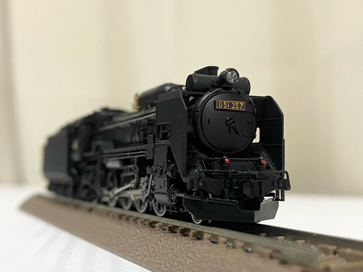 Yahoo!オークション - 【真鍮パーツ使用／テンダー点灯】D51 357号機 ...