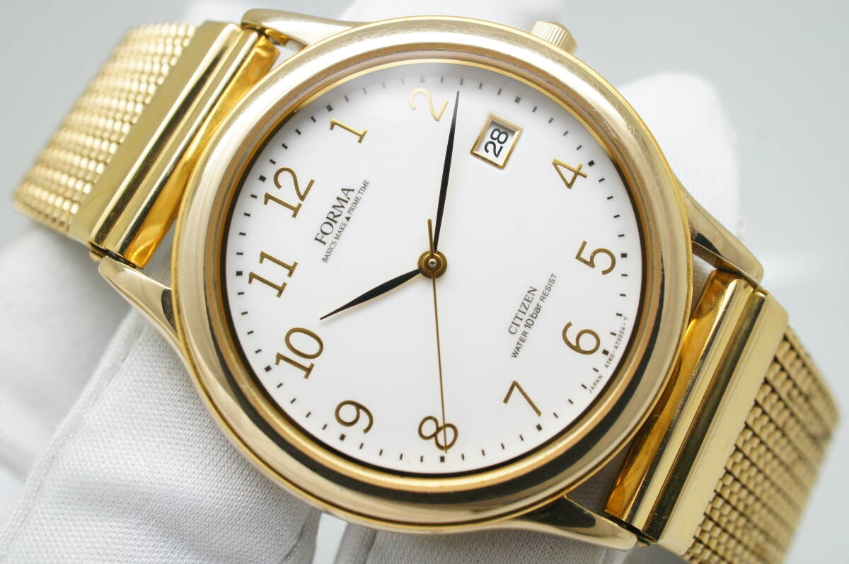 Yahoo!オークション - D135 作動良好 CITIZEN シチズン FORMA 4761-471...
