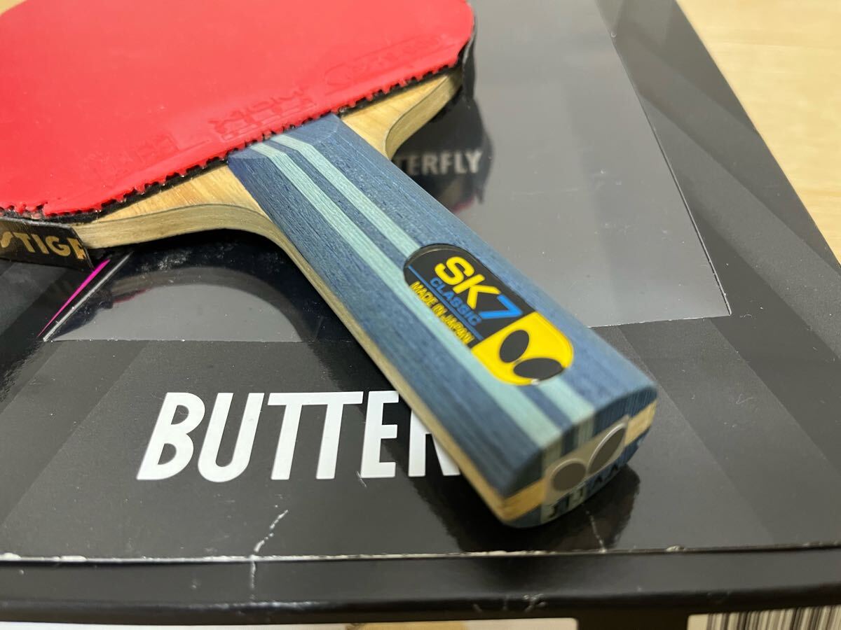 Yahoo!オークション - バタフライ butterfly ST SK7クラシック卓球ラケ...