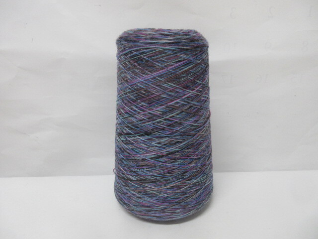 Yahoo!オークション - 絣ウール100％ ブルー/パープル系 400g g150