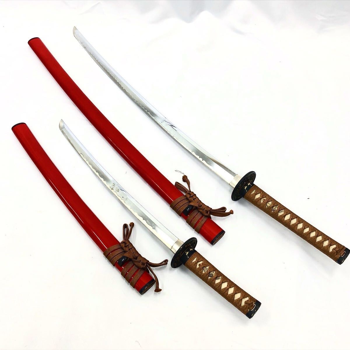 Yahoo!オークション - 模造刀 居合刀 レプリカ 刀剣 武具 2本セット/長...