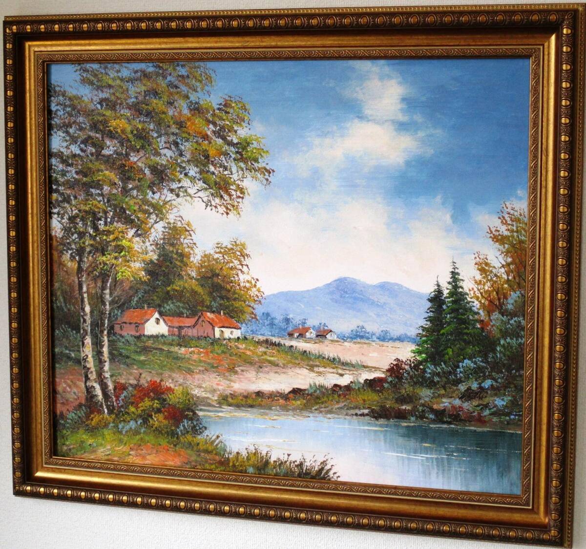 絵画 油絵 風景画 嵐の去った田舎風景 N15 12号 令和7年4月入荷 絵画 油絵 風景画 嵐の去った田舎風景 N15 12号 令和7年4月入荷