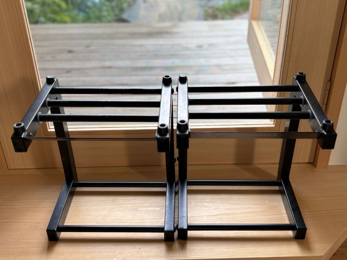 Yahoo!オークション - 【3段階高さ調整可能】スピーカースタンド KENWO...