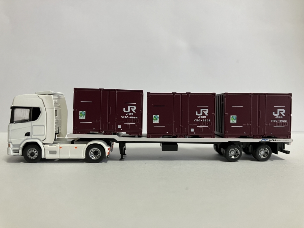 Yahoo!オークション - OMYTEC スカニアトレーラー ホワイト JR貨物V19C...