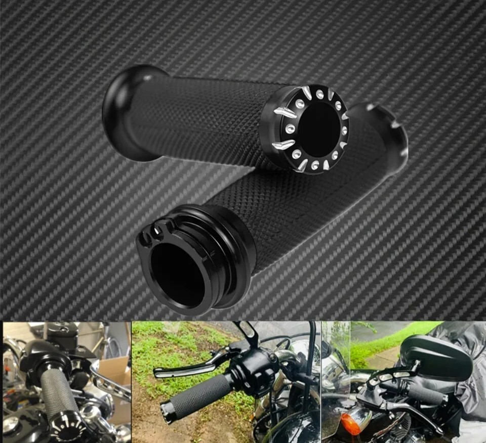 ハーレー スポーツスター ダイナ ソフテイル ツーリング XL FX FL 1インチ グリップ スロットル ブラック ①(ハーレーダビッドソン用)｜売買されたオークション情報、yahooの商品 ...