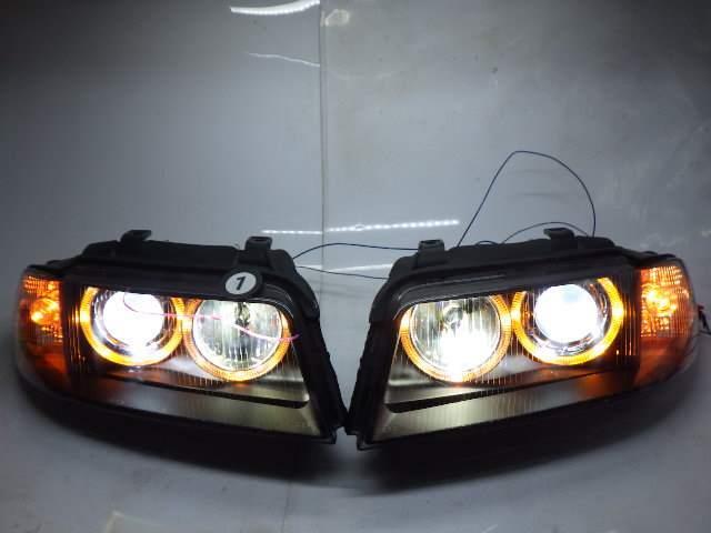 Yahoo!オークション - アウディ A4 GF-8DAPT 社外左右ヘッドライト イ...