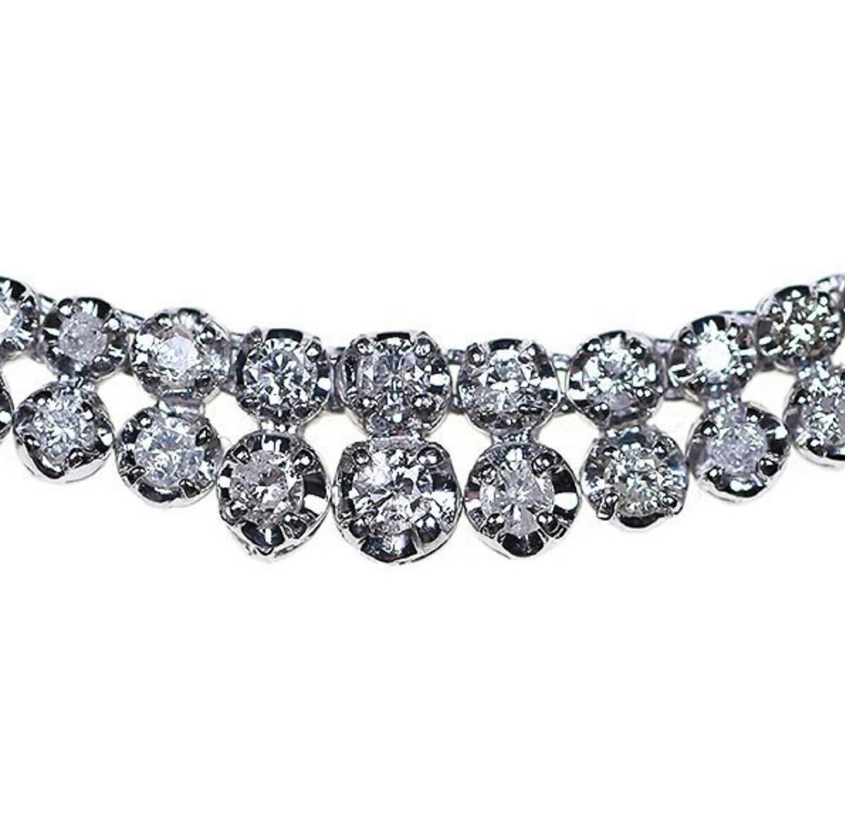 Yahoo!オークション - K18WG ダイヤモンド3.00ct ネックレス