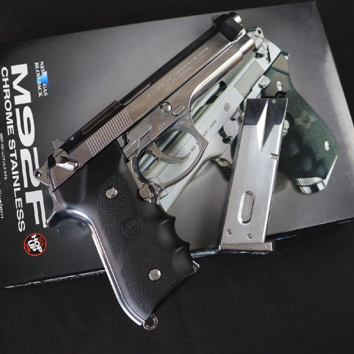 Yahoo!オークション - 東京マルイ M92F クロームステンレス ガスガン