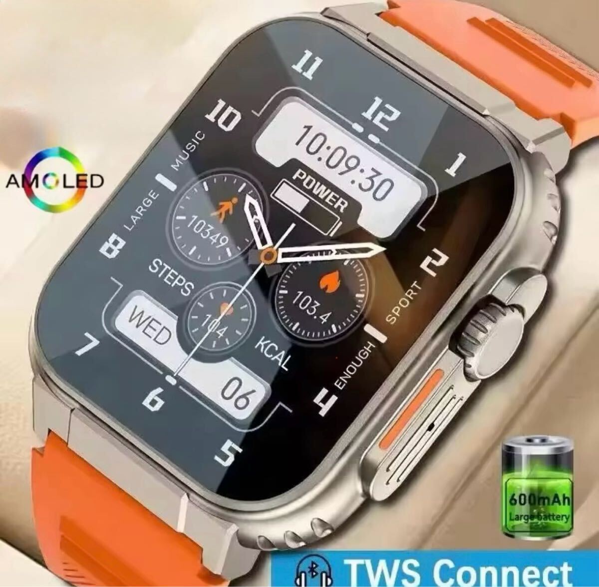 Yahoo!オークション - 【新品未使用】大画面スマートウォッチ T900 Ult...