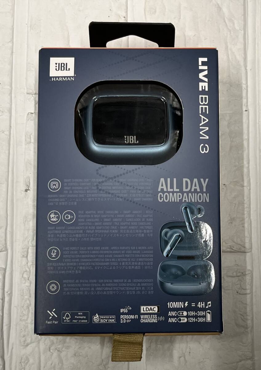 Yahoo!オークション - JBL LIVE BEAM3 フル ワイヤレス イヤホン ブル...