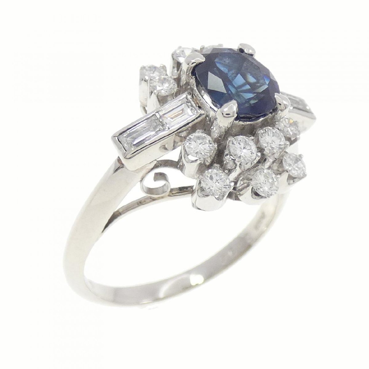 Yahoo!オークション - PT サファイヤ リング 0.94CT