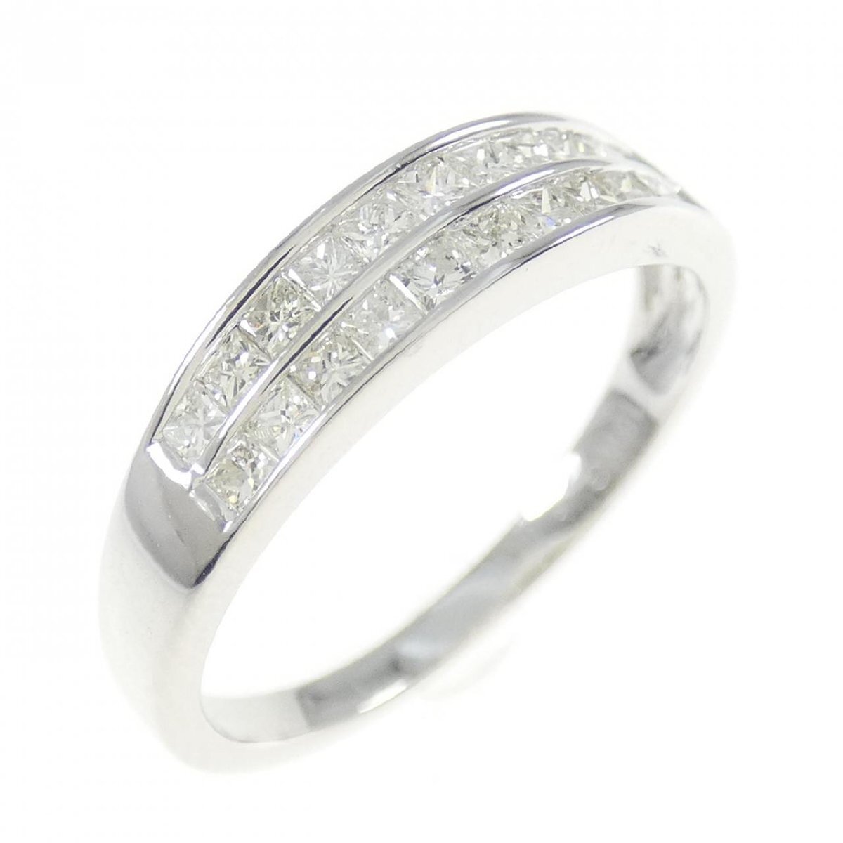 Yahoo!オークション - K18WG ダイヤモンド リング 0.50CT