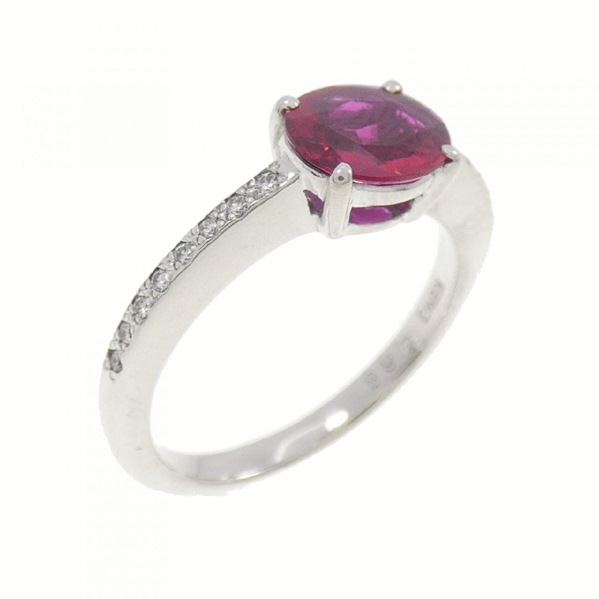 Yahoo!オークション - K18WG ルビー リング 0.68CT