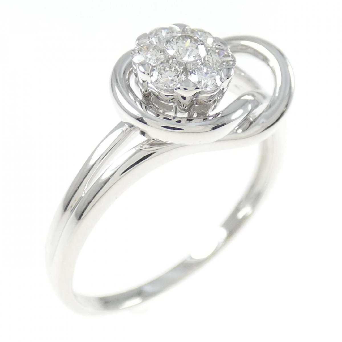 Yahoo!オークション - K18WG ダイヤモンド リング 0.27CT