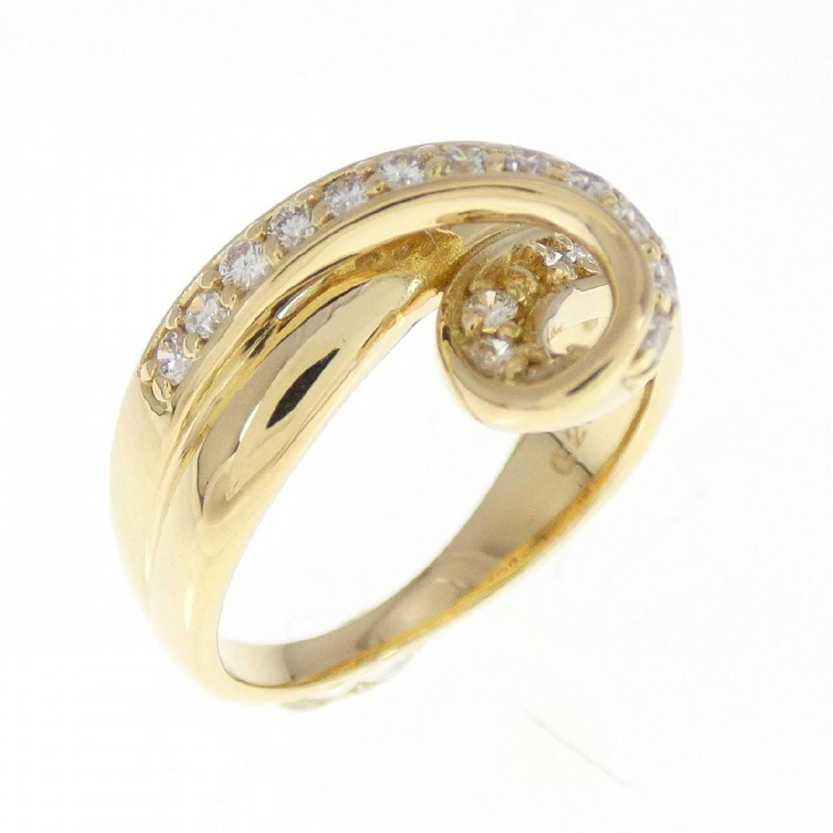 Yahoo!オークション - K18YG ダイヤモンド リング 0.23CT