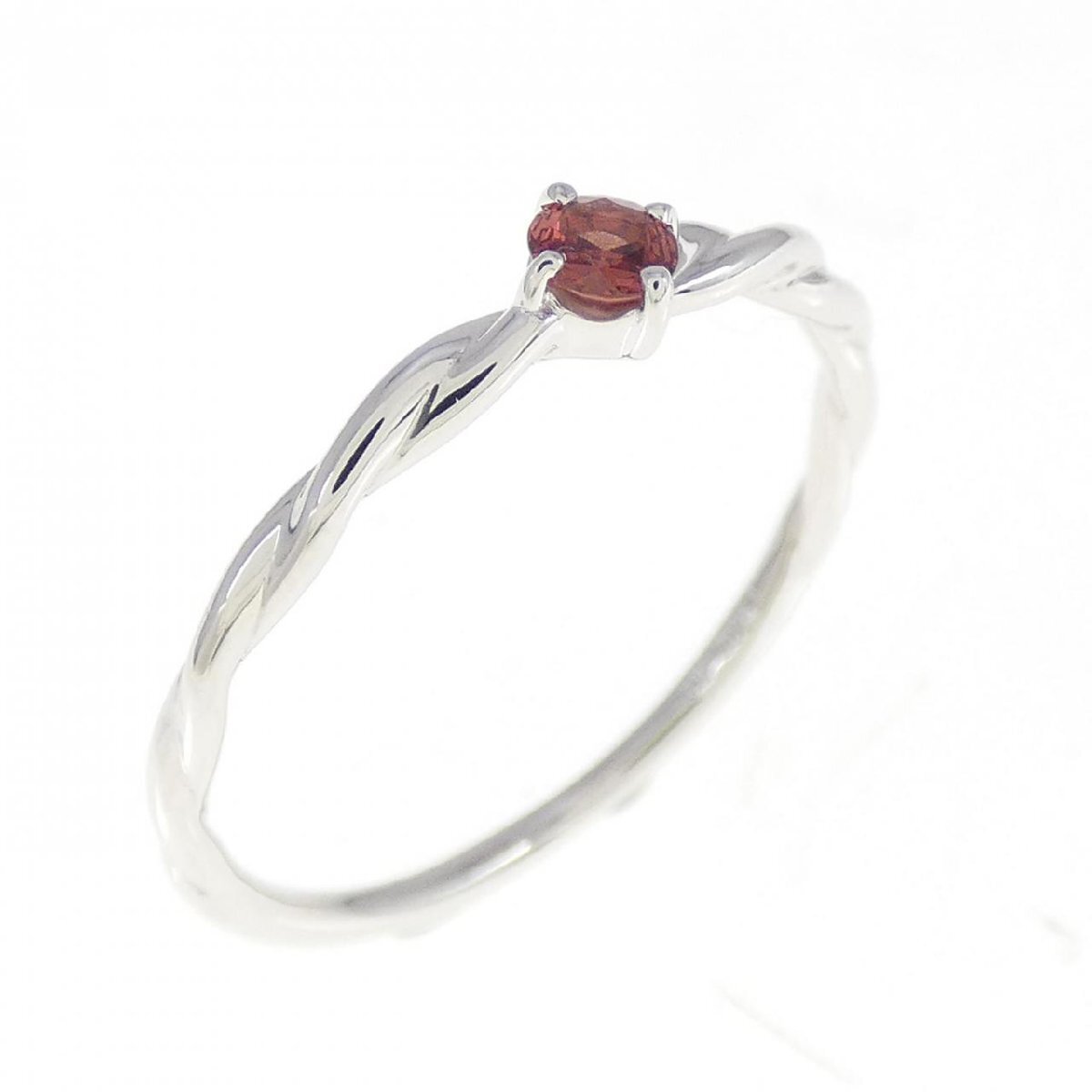 Yahoo!オークション - K10WG ガーネット リング