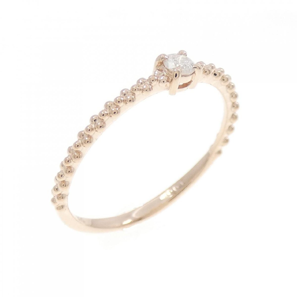 Yahoo!オークション - K10PG ダイヤモンド リング 0.06CT