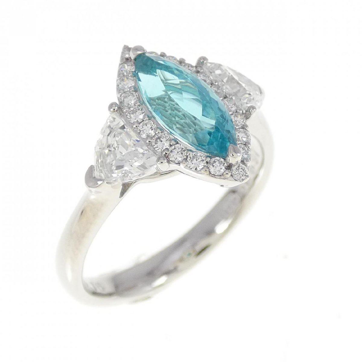 Yahoo!オークション - PT パライバトルマリン リング 0.97CT ブラジル...