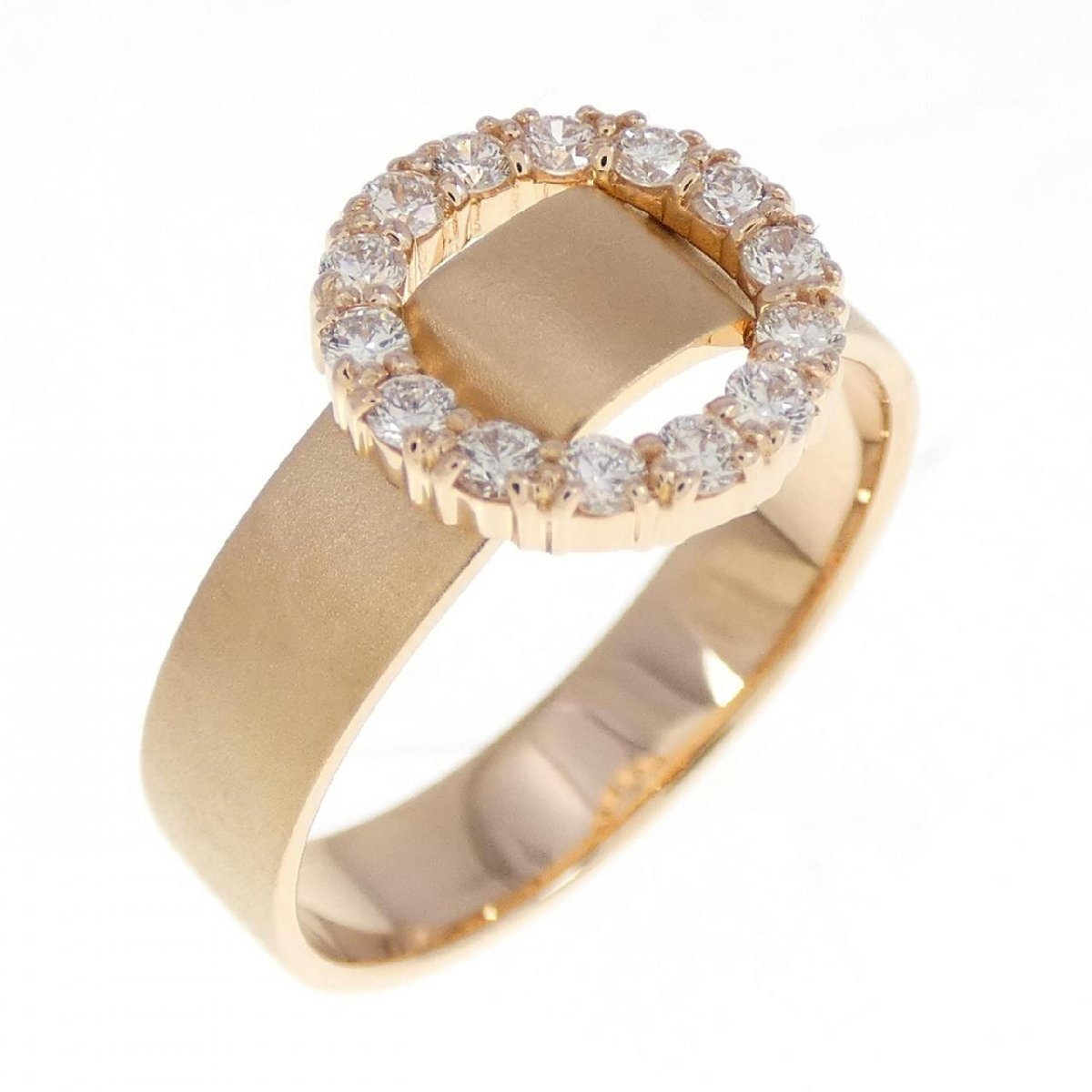 Yahoo!オークション - K18PG ダイヤモンド リング 0.26CT