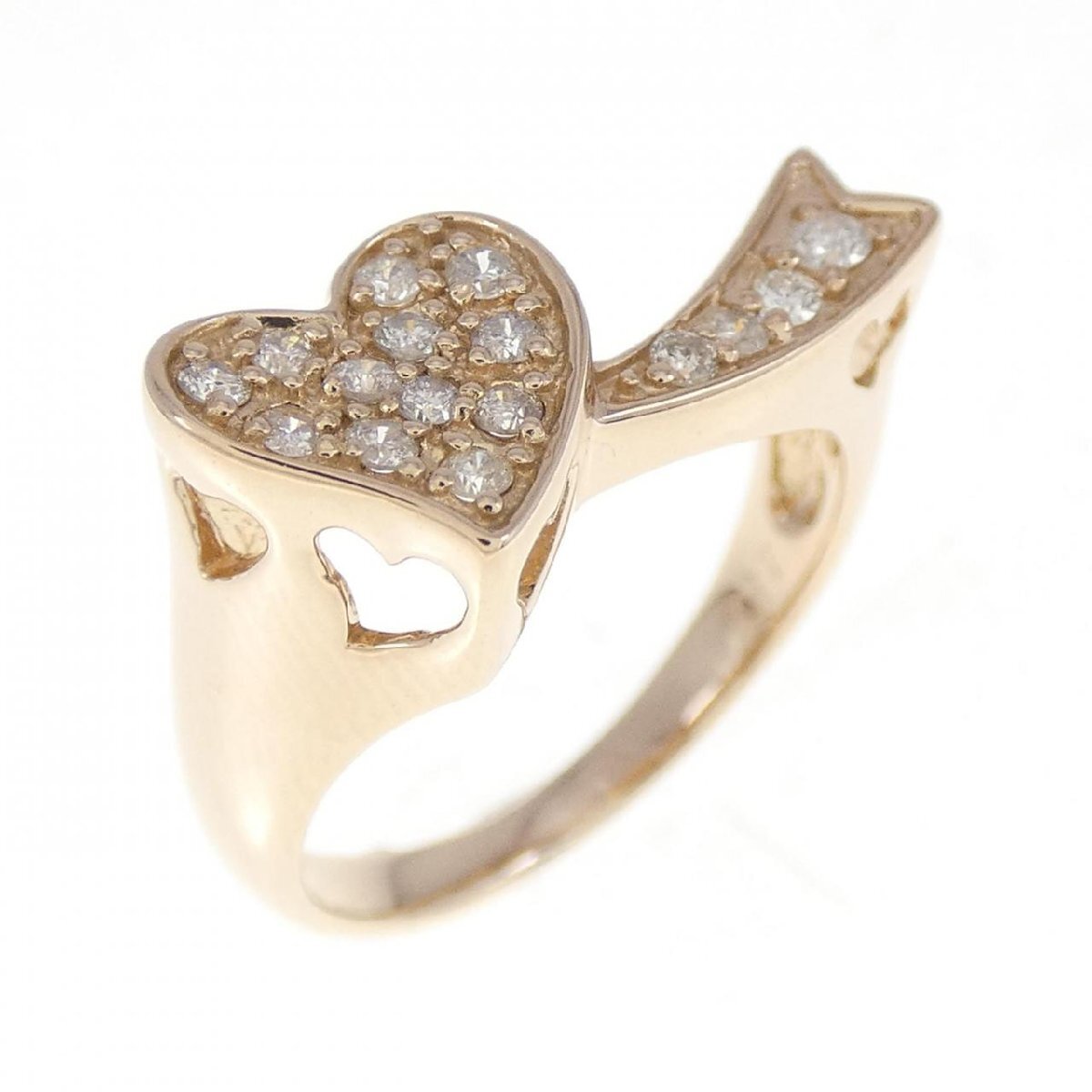 Yahoo!オークション - K18PG ダイヤモンド リング 0.17CT