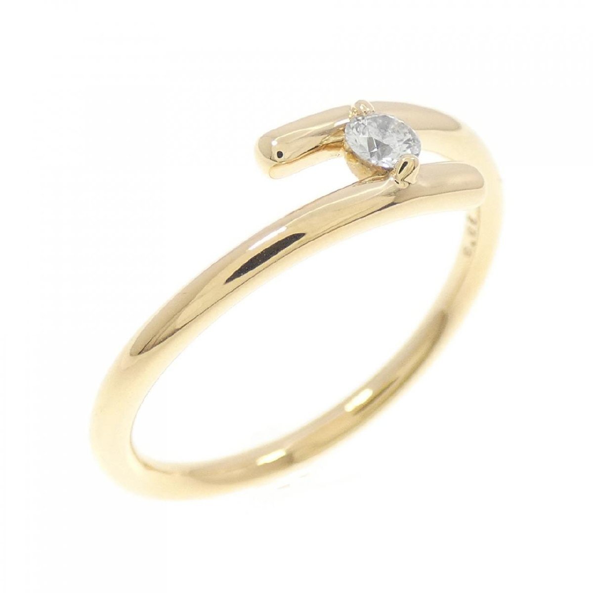 Yahoo!オークション - K18YG ダイヤモンド リング 0.08CT