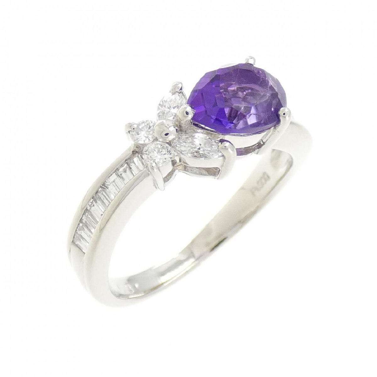 Yahoo!オークション - PT アメジスト リング 0.80CT