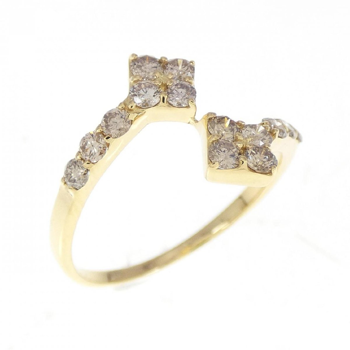 Yahoo!オークション - K18YG ダイヤモンド リング 0.40CT