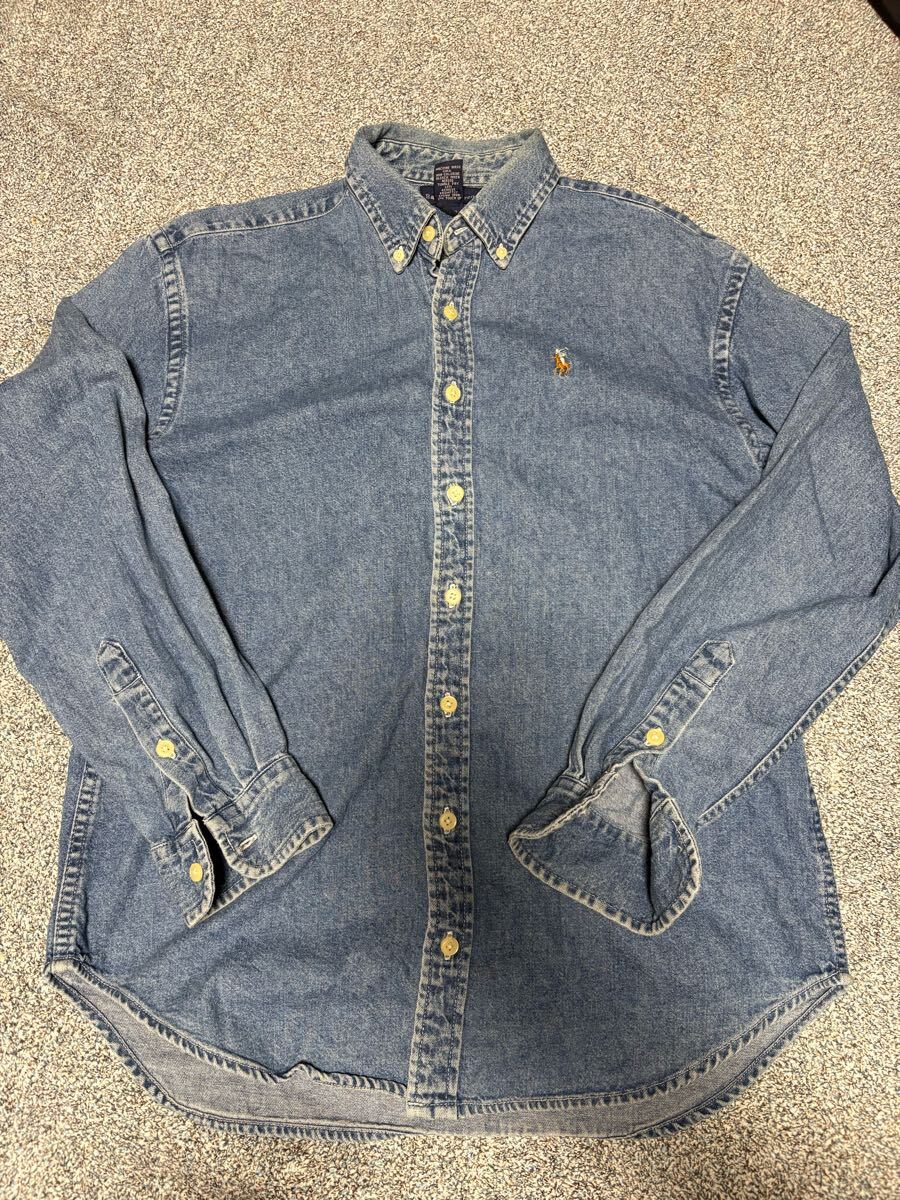 ラルフローレン デニム シャツ ビンテージ 長袖 S〜M相当デニムシャツ RRL 90年代 90‘ L ラルフ 格安 出品(長袖Tシャツ)｜売買されたオークション情報、yahooの商品情報を ...