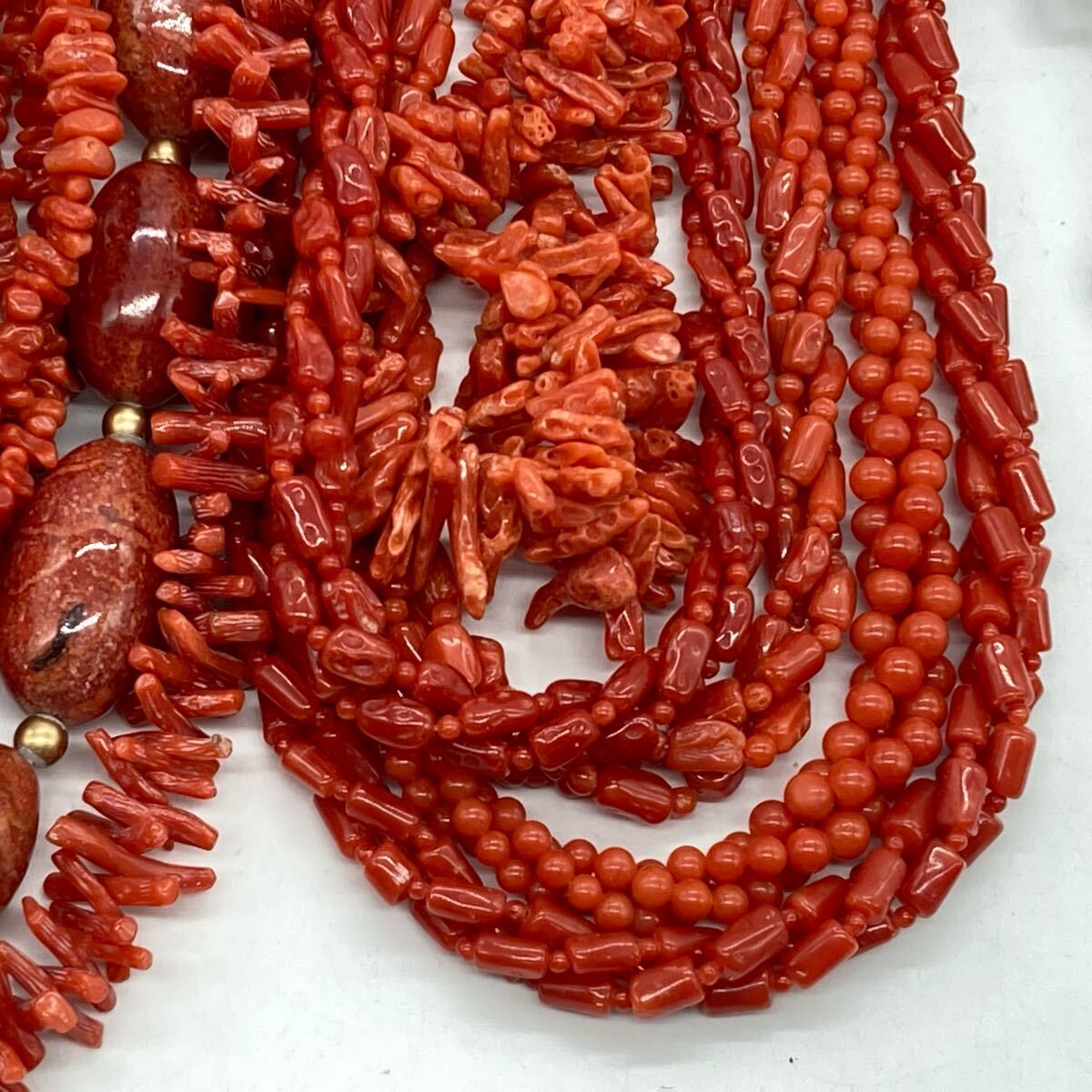 Yahoo!オークション - 赤珊瑚入り [アクセサリーおまとめ]a 約689.2g...